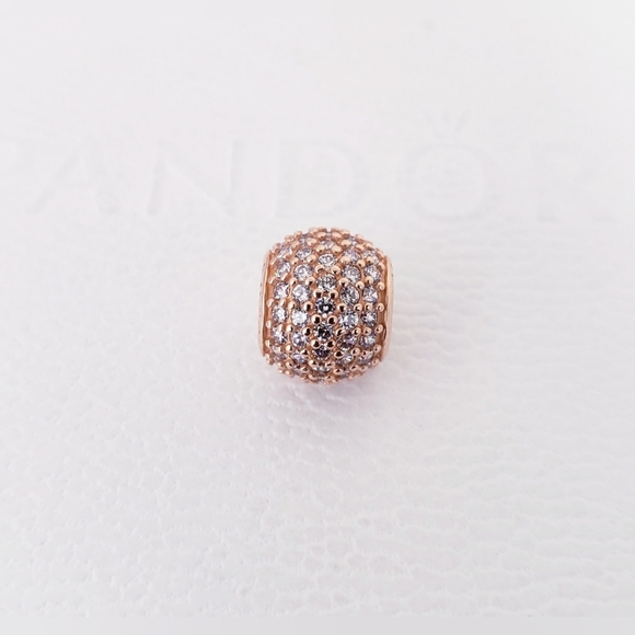 Pandora | Jewelry | Authentic Pandora Rose Pave Charm | Poshmark